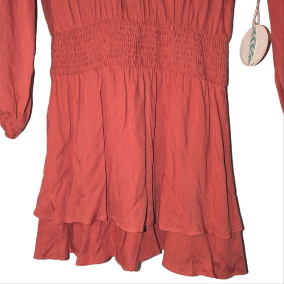 Hummingbird | Dresses | Nwt Hummingbird Embroidered Smocked Long Puff ...